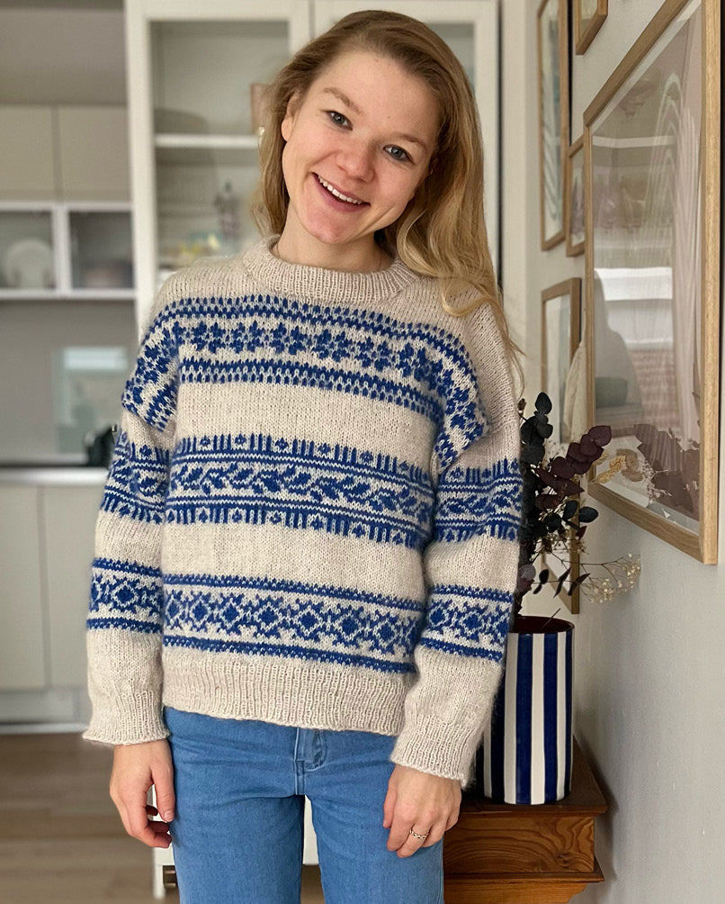 Porcelain sweater strikkekit - Lene Holme Samsøe – Min Kreative Verden